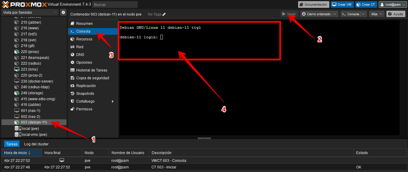Crear un contenedor LxC en Proxmox VE paso a paso | Universo Digital